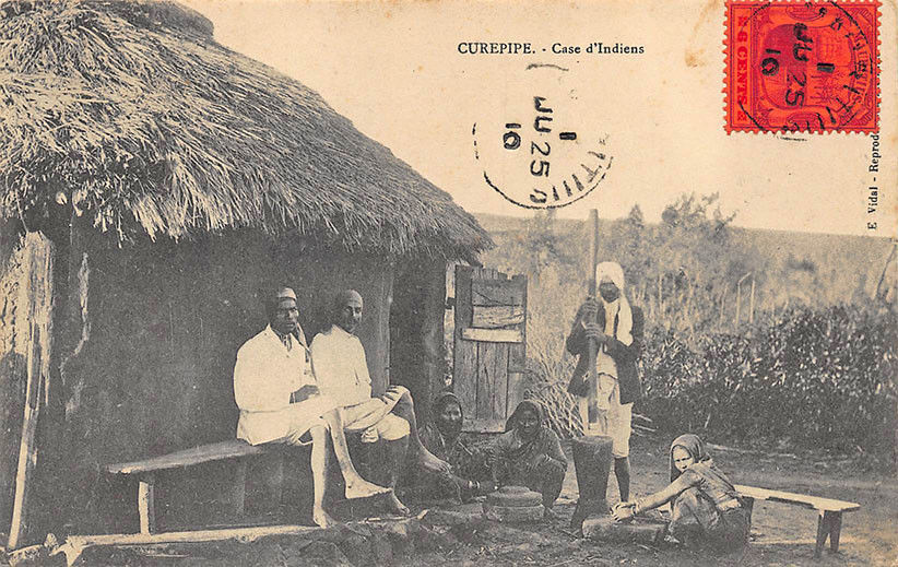 Curepipe Mauritius Grass Hut Natives Postally Used Postcard | Asia ...