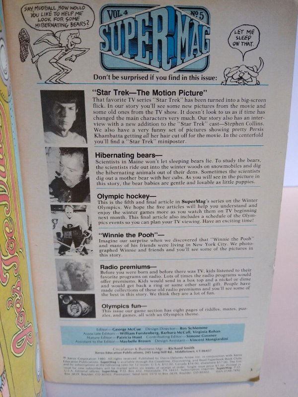 Star Trek Super Mag Magazine 1980 Space Age Sci-Fi Spock Kirk William ...