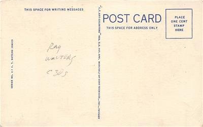 "Ups & Downs" Ray Walters Bathing Comic Beach Excercise c1950s Vintage ...