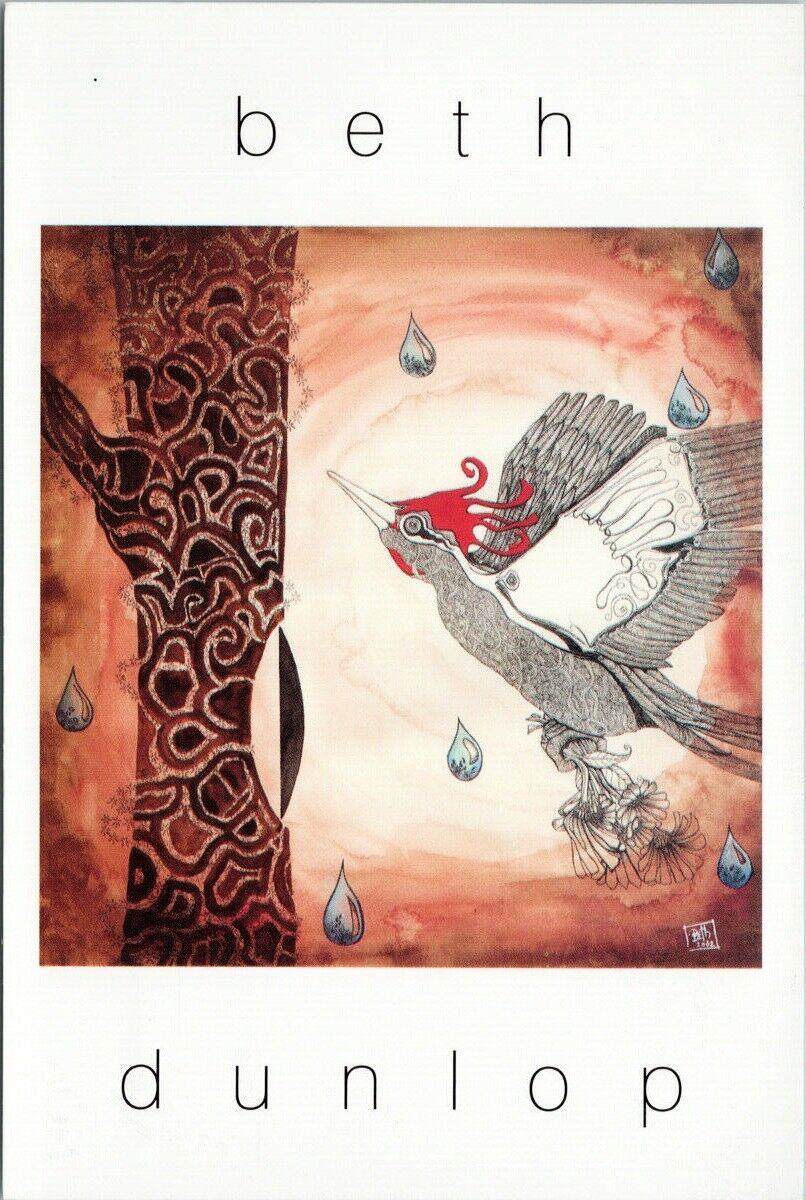 Beth Dunlop Art 'Out Of The Woods' Woodpecker NOA Unused Postcard C5 ...
