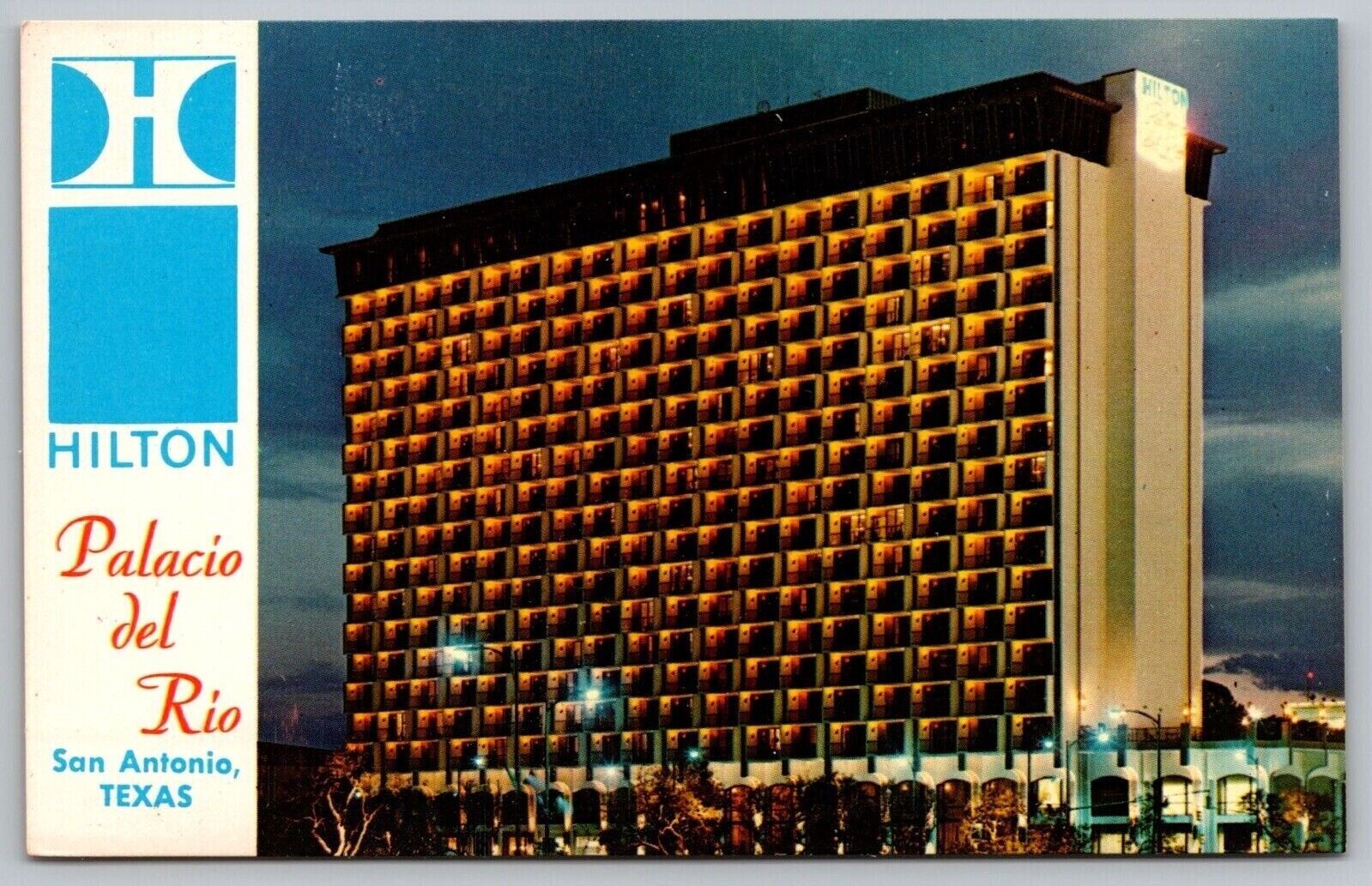 Palacio Del Rio San Antonio Texas Street View Hilton Hotel Vintage UNP ...