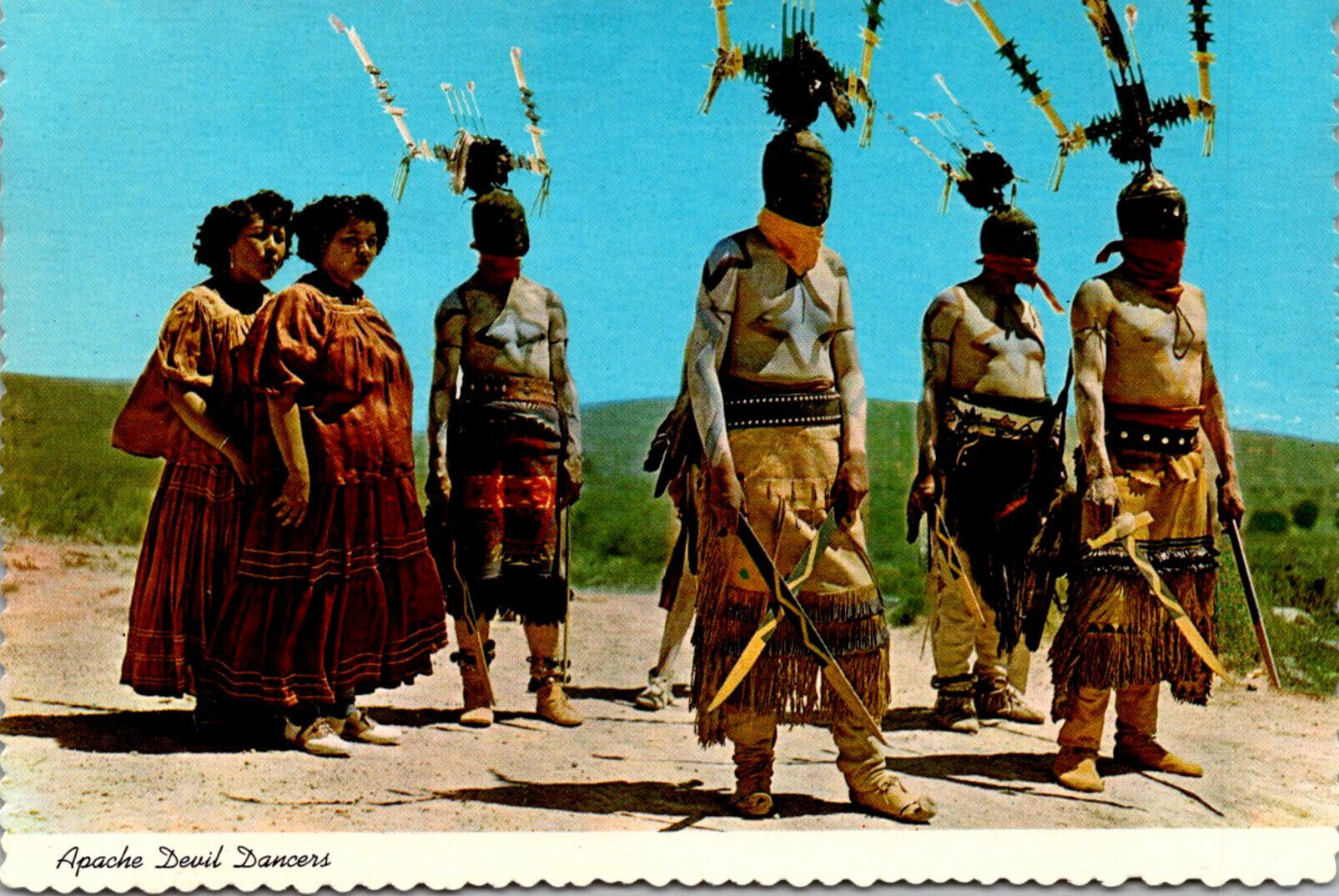 Native American Indian Apache Devil Dancers At Inter Tribal Ceremonies ...