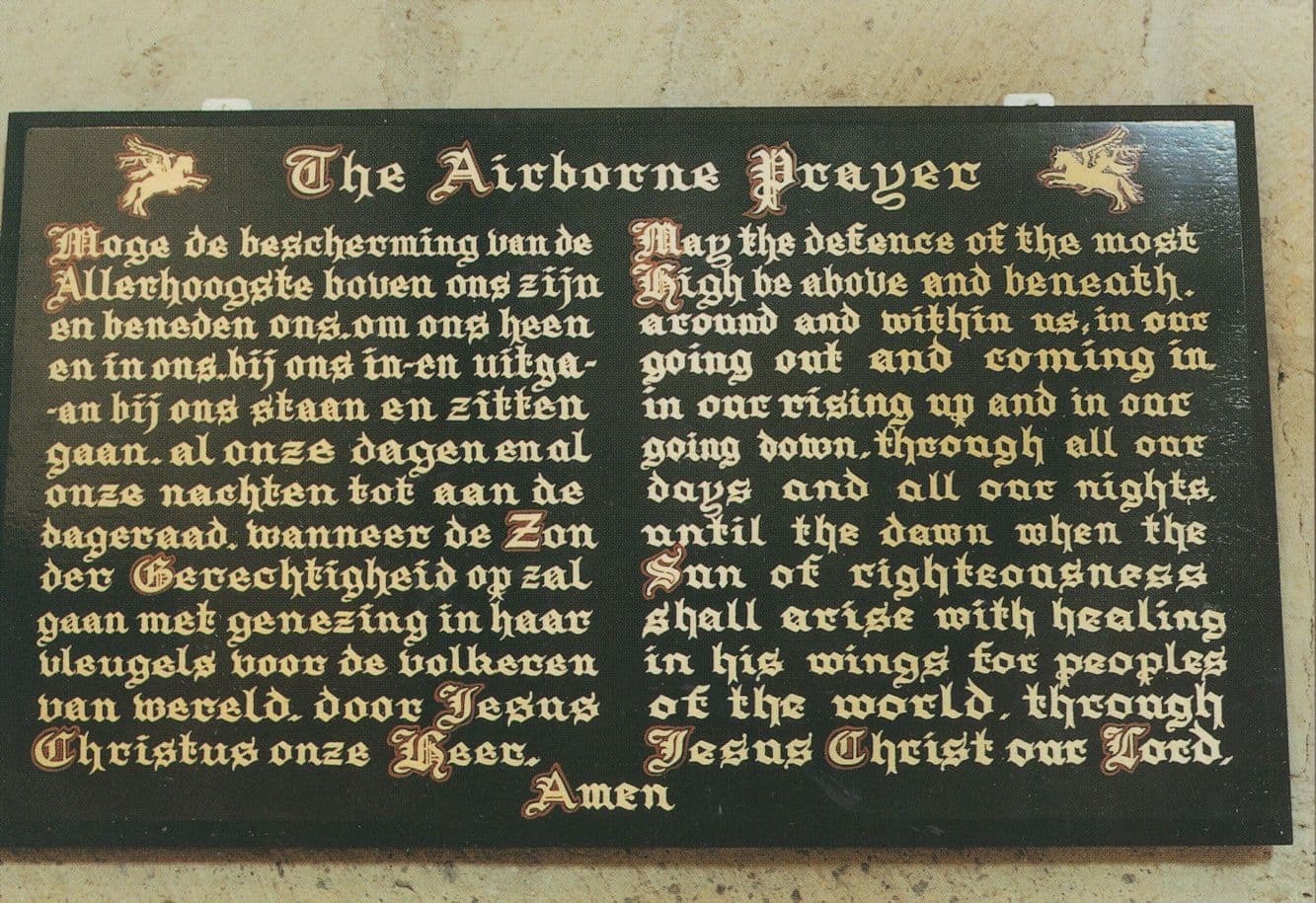 The Airborne Prayer Military Monument WW2 Rare Dutch Postcard | Topics ...