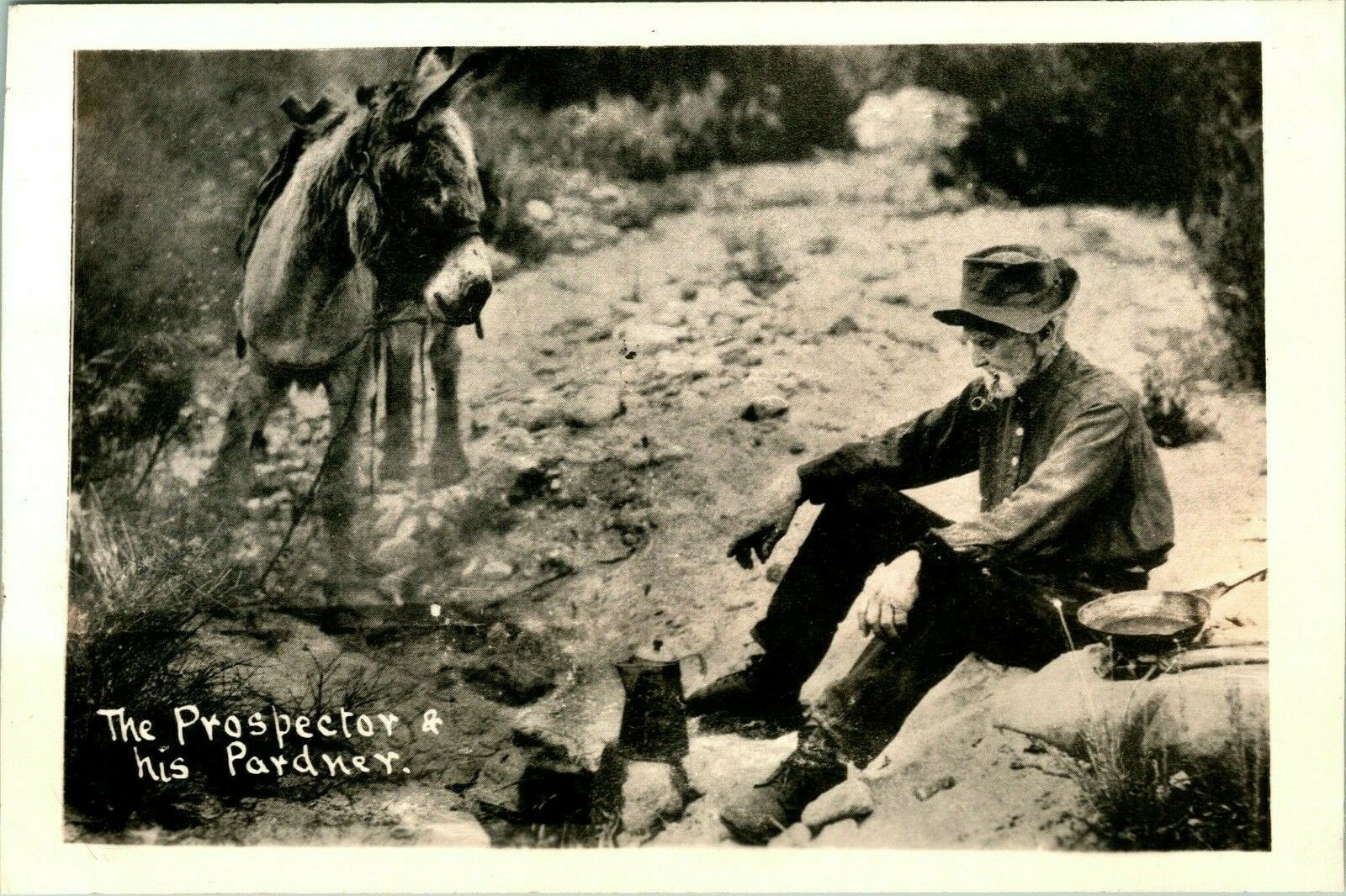 1930s RPPC DOPS - The Prospector & His Partner - Gold Miner | Other ...