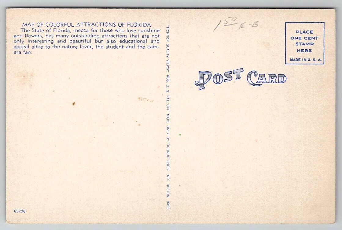 Florida's Most Colorful Spots Picture Map of Flower Attractions ...