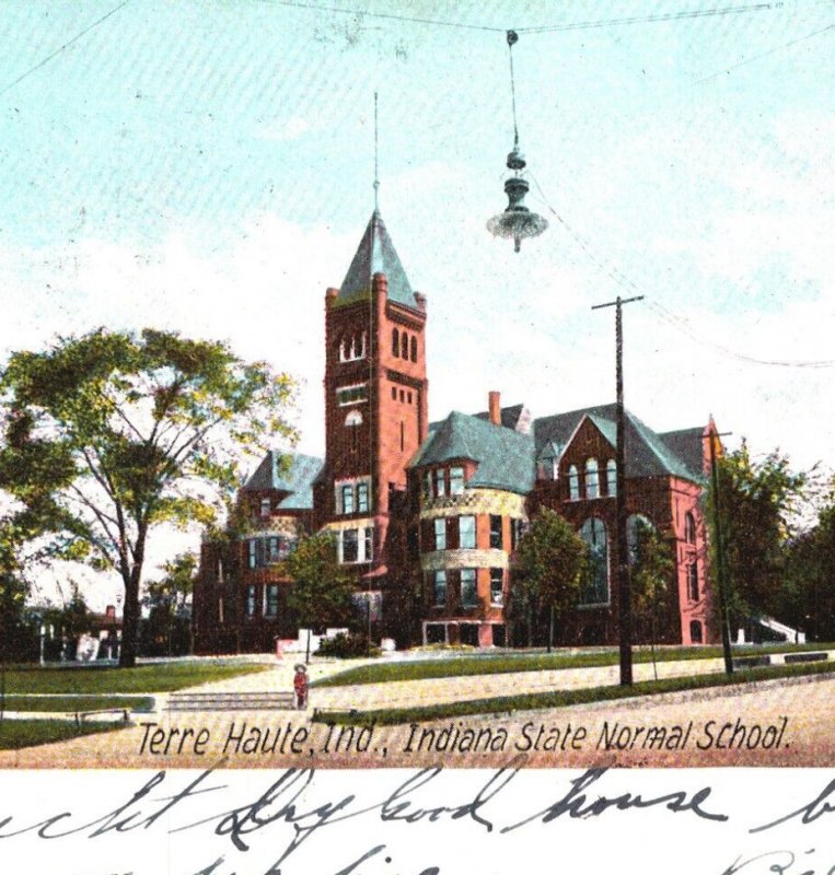 Postcard Indiana Terre Haute Indiana State Normal School Undivided Back ...