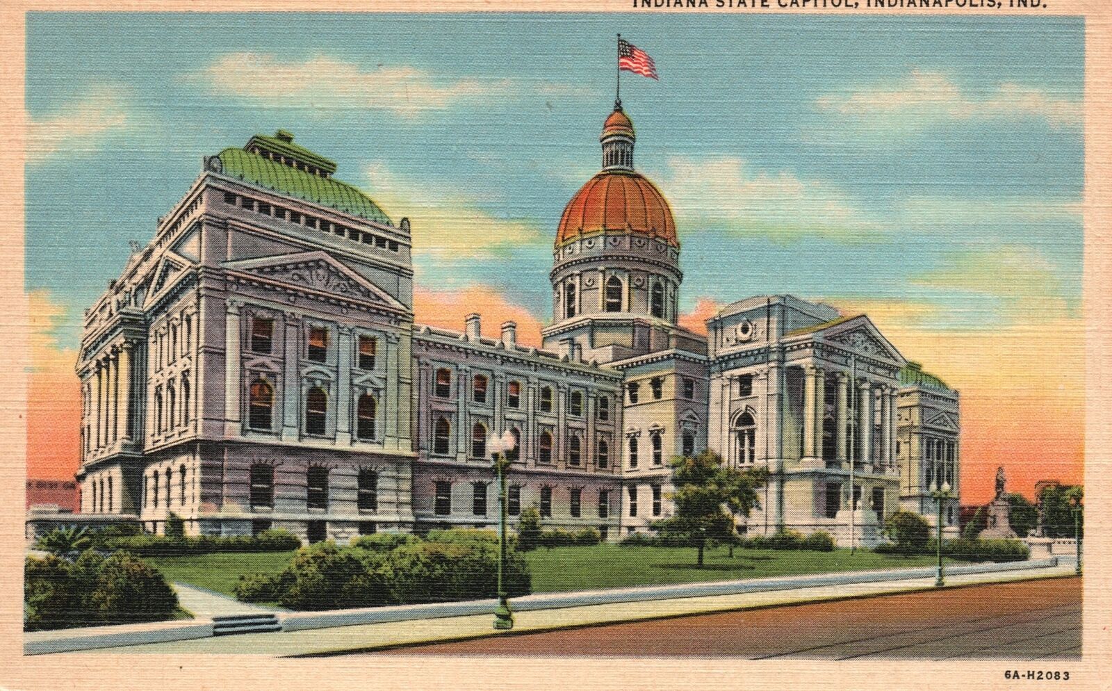 Vintage Postcard Indiana State Capitol Historical Building Indianapolis ...