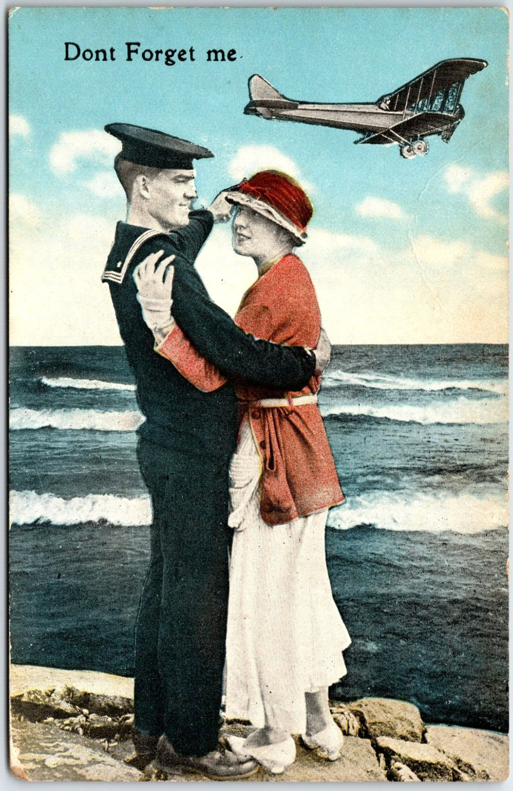 Sailer with his Wife Before Going To Sea - "Dont Forget Me" - Vintage ...