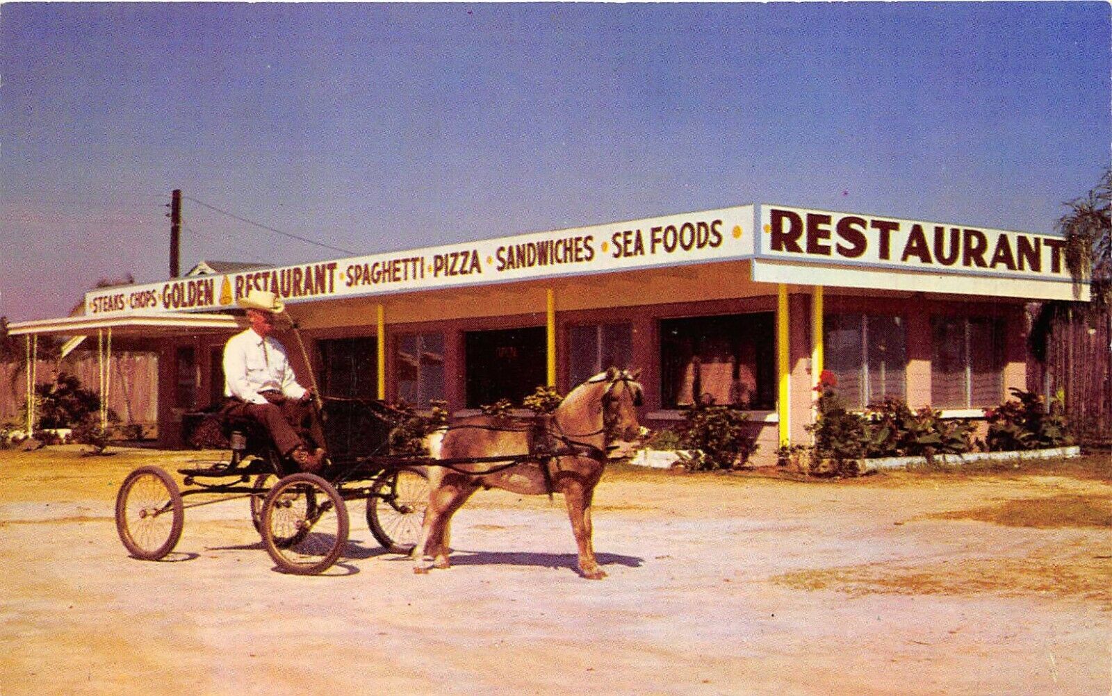 Cypress Gardens Florida 1960s Postcard Golden Bell Restaurant | United ...