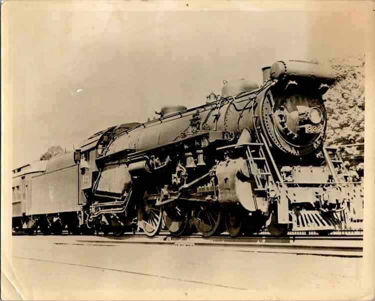 Vintage 8" x 10" Photograph "The Blue Comet" #832 Locomotive Central ...
