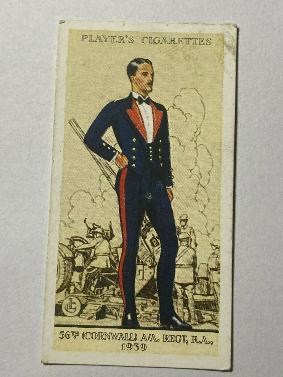 Cigarette Card - Player Uniforms Territorial Army #42 Anti Aircraft REG ...