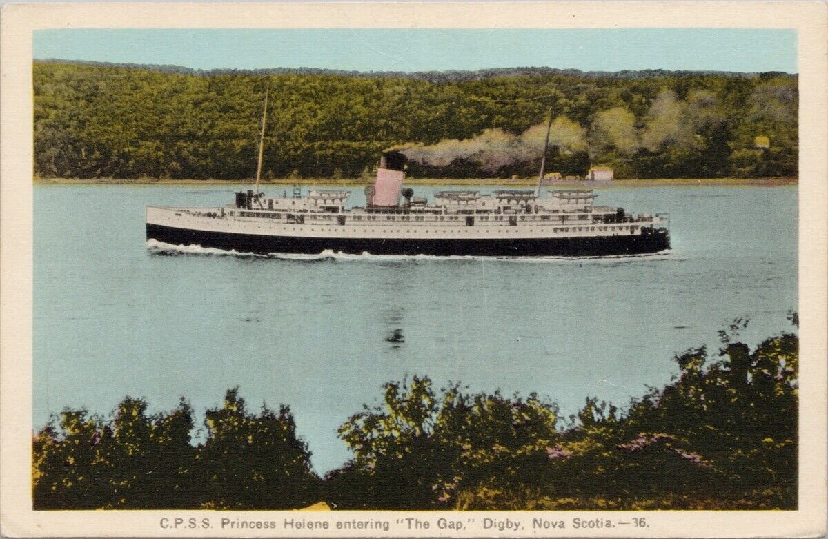 SS 'Princess Helene' Ship The Gap Digby Nova Scotia NS Unused PECO ...