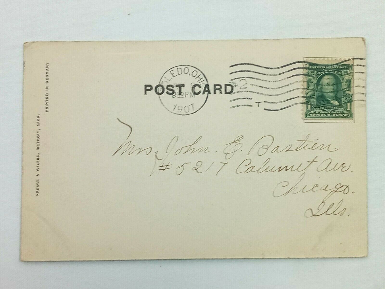 Vintage Postcard 1907 Bird's Eye view of Toledo from Nicholas Building ...