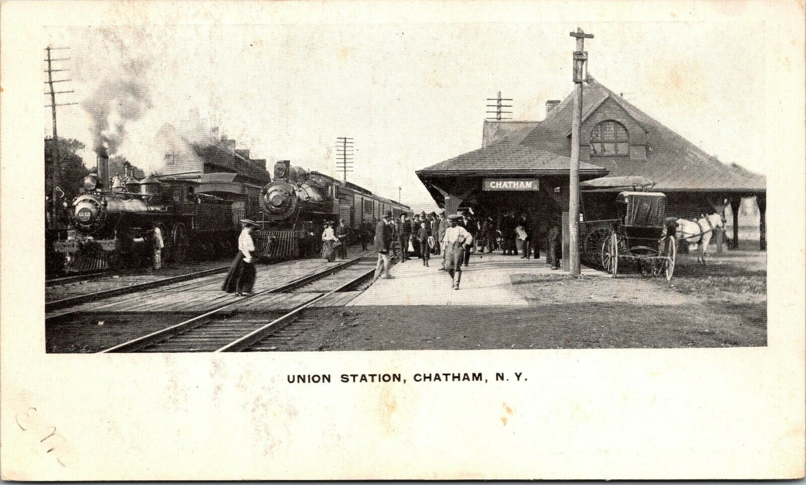 Union Station Chatham N.Y. Steam Locomotive Engine Train Depot - A10 ...