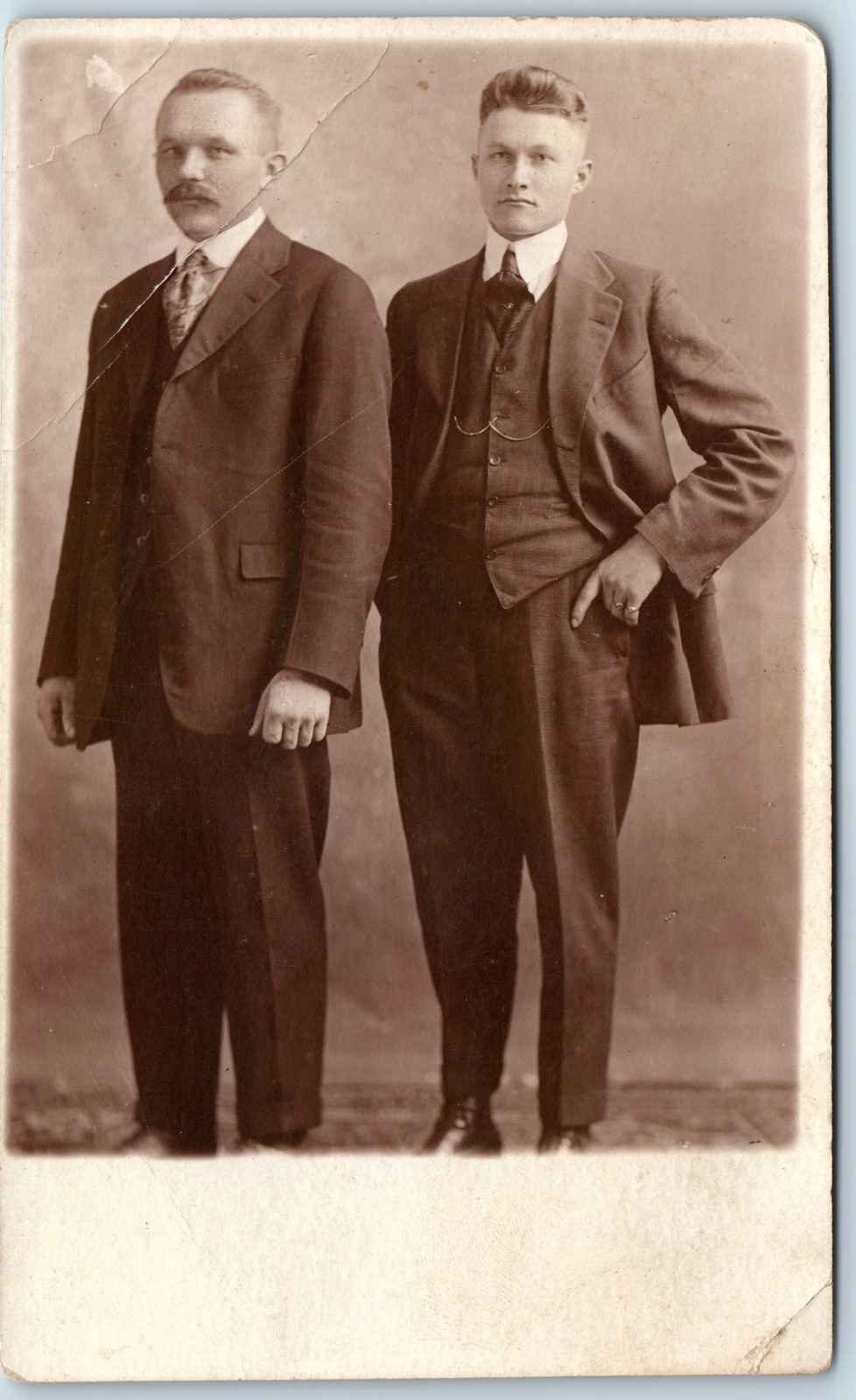 c1910s Handsome Young Men RPPC Gentleman Classy Slick Guys Real Photo ...