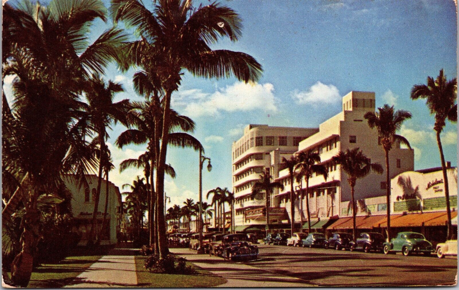 Vtg Miami Beach Florida FL Lincoln Road Street View Shops Stores 1950s ...