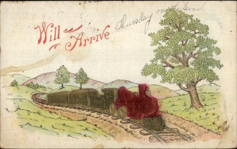 RR Train Greeting - Rowley MA RFD 1910 Jun 7th Cancel Postcard | United ...