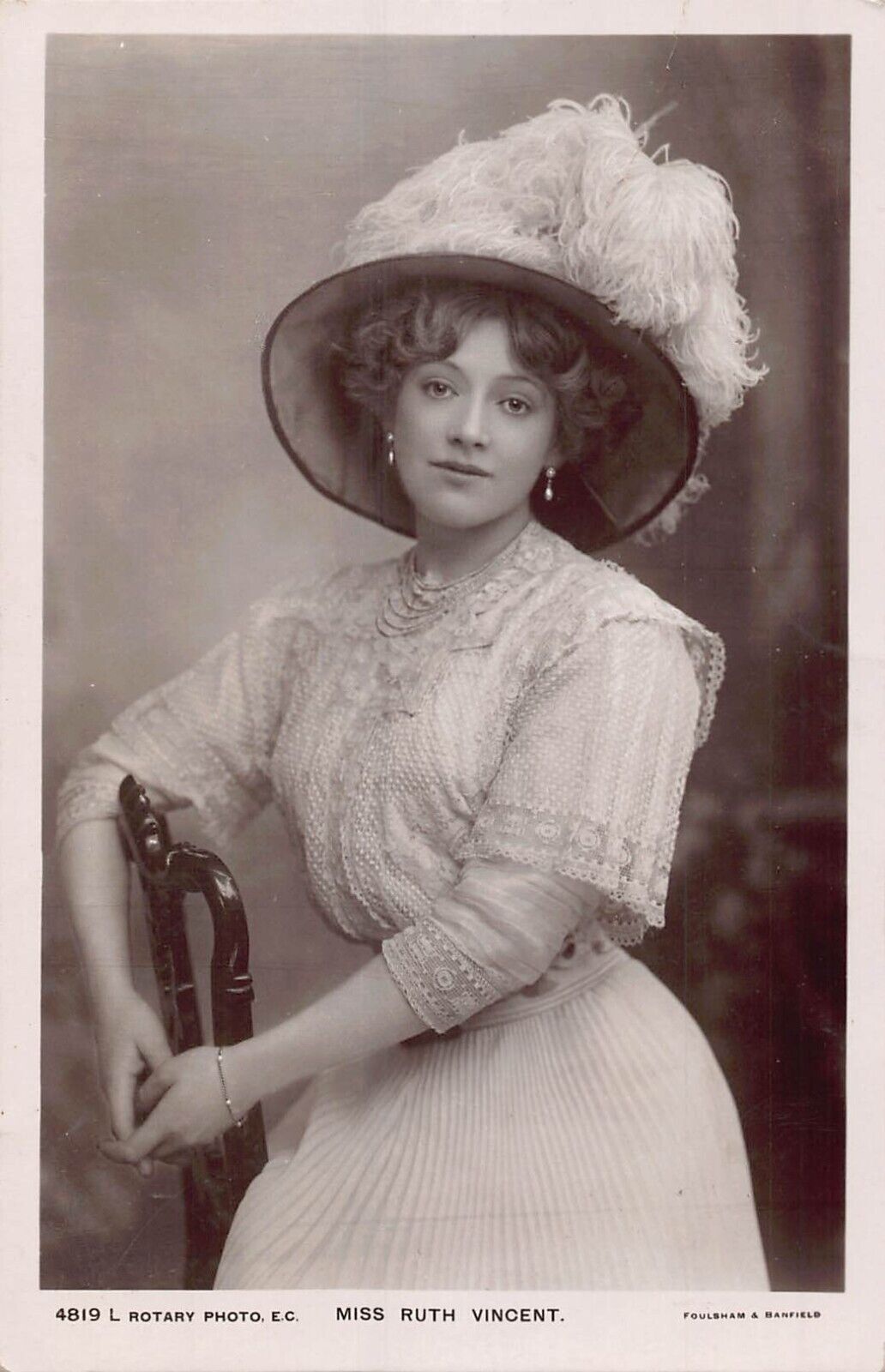 Ruth Vincent-British Opera Singer & Actress~1909 Rotary Photo Postcard ...