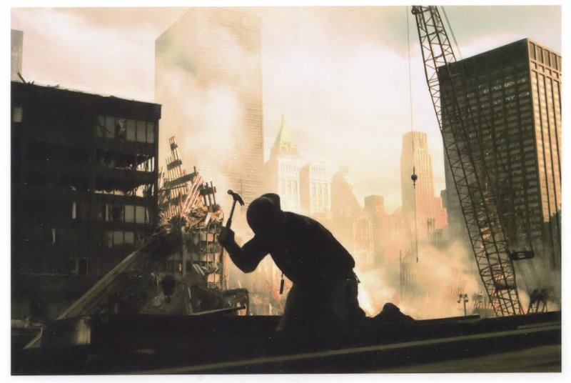 World Trade Centre Disaster 9/11 USA Construction Worker Postcard ...