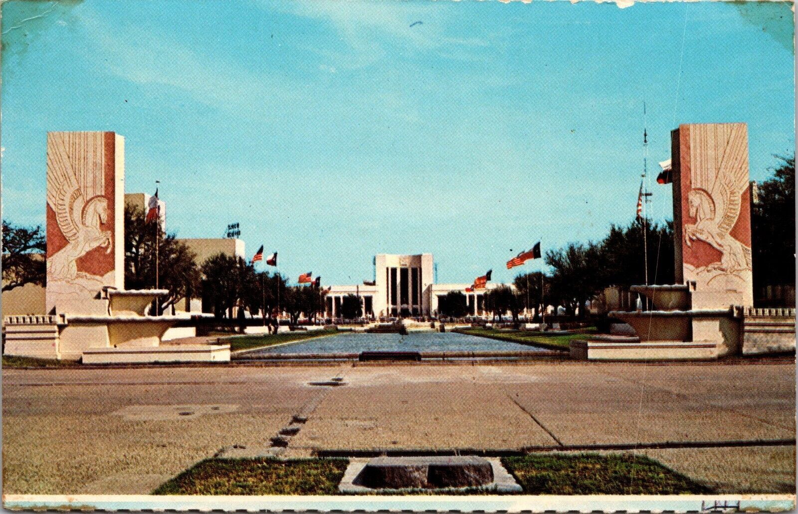 Vintage Fair Park Esplanade Dallas Texas Hall Of State Postcard ...