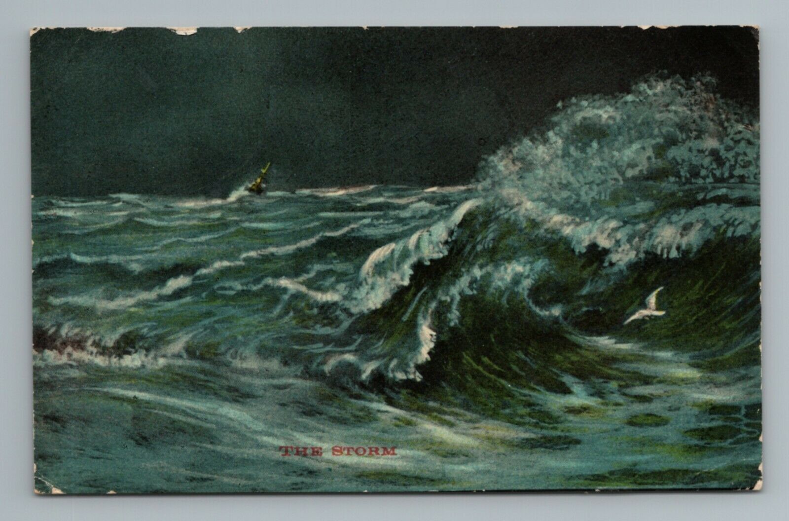 1911 Letter to The Merlin Atlantic City NJ Boat Ship Storm Vintage ...