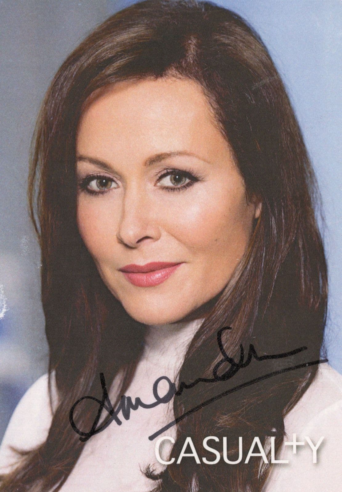 Amanda Mealing as Connie Beauchamp in Casualty BBC Hand Signed Cast ...
