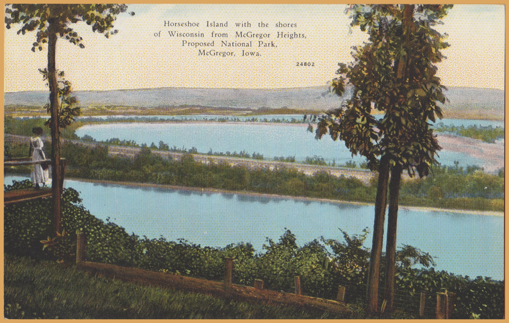 McGregor, Iowa, Horseshoe Island from Proposed National Park, McGregor ...