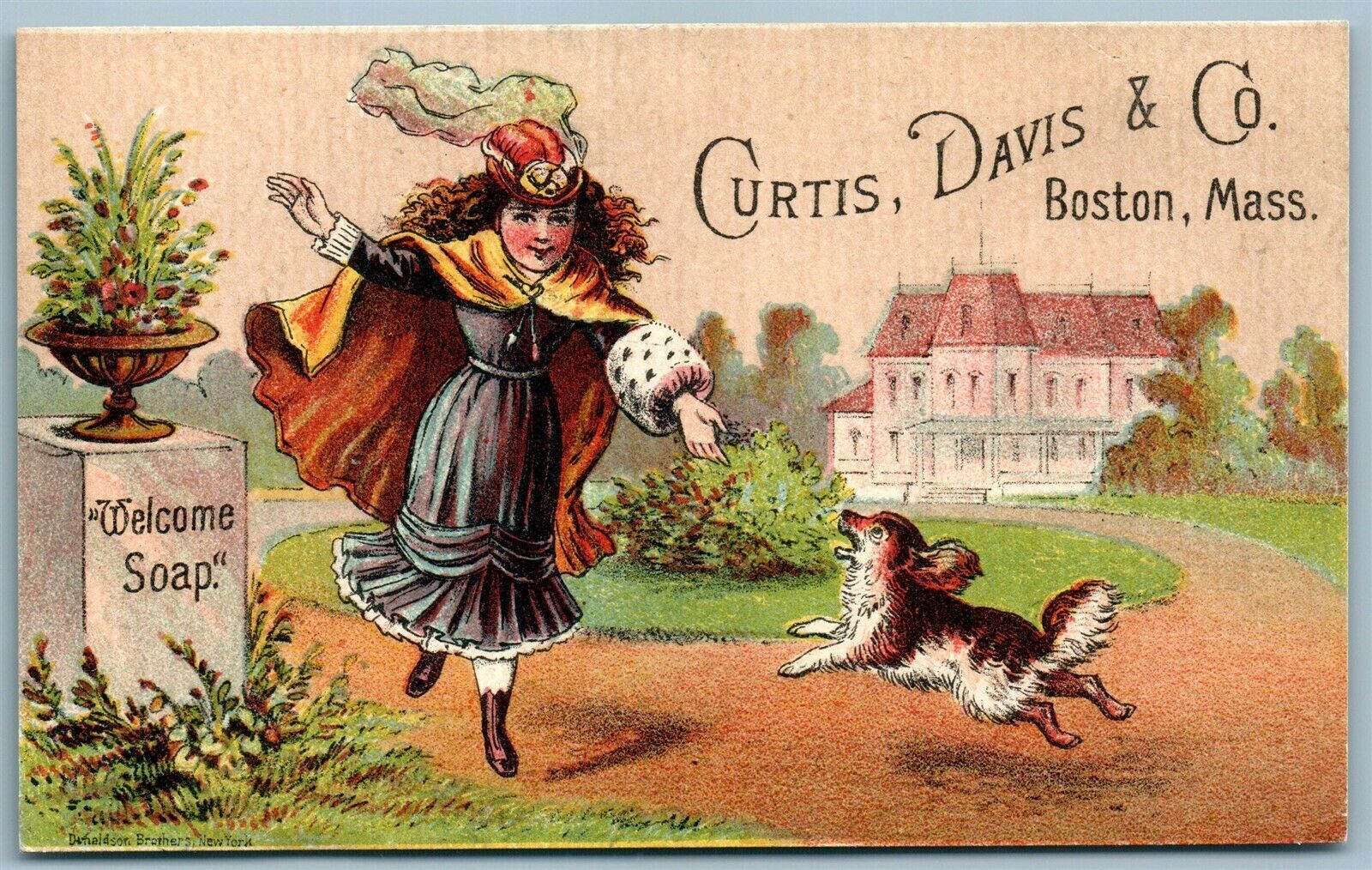 Antique Advertising Chromo Trade Card, Papercraft Paper etna.com.pe