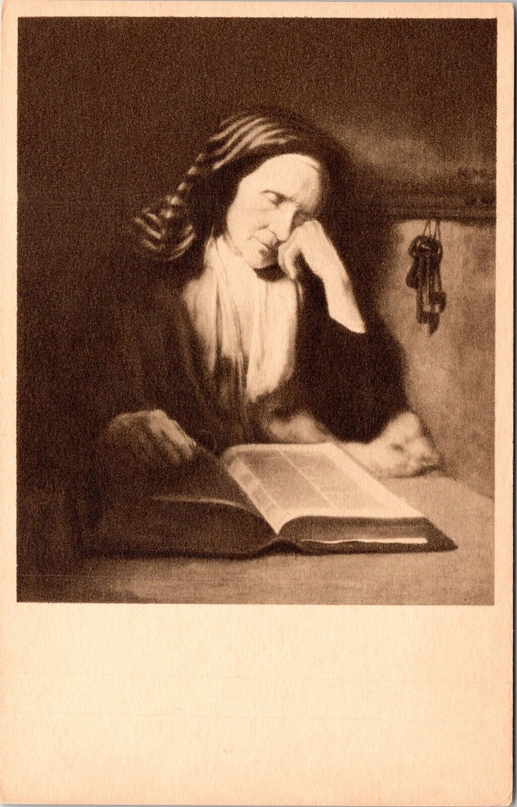 Old Woman Dozing Over Book National Gallery Art Washington DC Antique ...