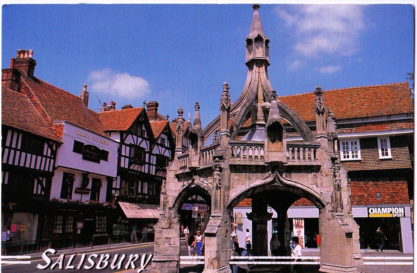Vintage Postcard the Ancient City of Salisbury Formed in 13th Century ...