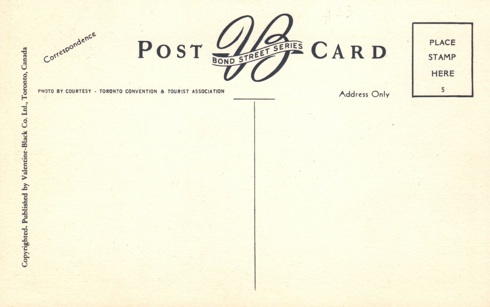 Vintage Postcard Skyline As Seen From Bay Toronto Canada Valentine ...