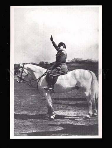 011013 ITALY leader Benito Mussolini on White HORSE postcard | Topics ...