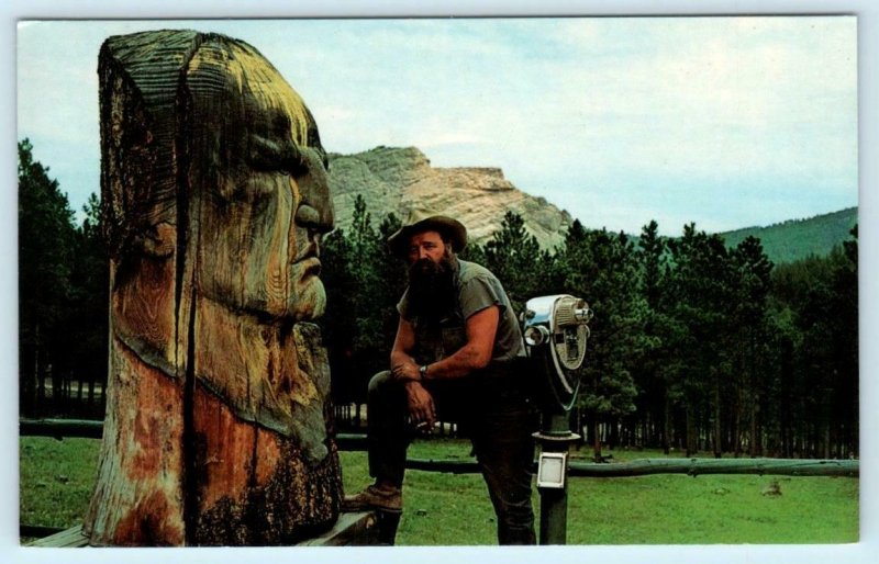 2 Postcards KORCZAK ZIOLKOWSKI - Crazy Horse Mountain Memorial - South ...