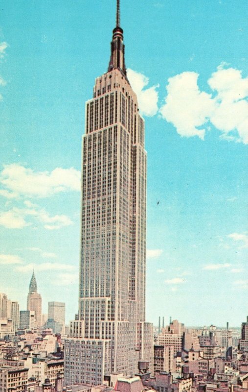 Vintage Postcard Empire State Building Man's Progress Architectural ...