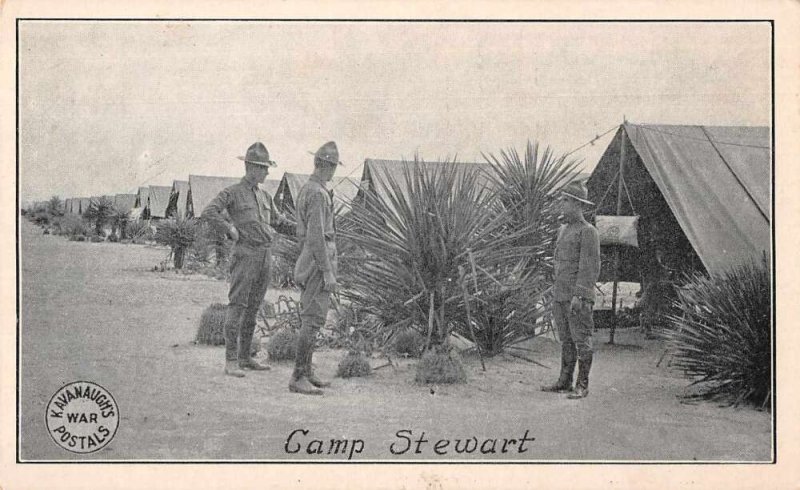 Camp Stewart Texas Soldiers and Yucca Plants Vintage Postcard AA12257 ...