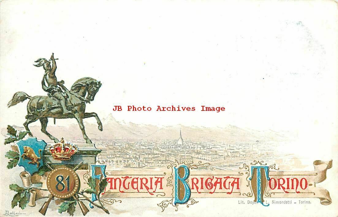 Italian Military, 81 Fanteria Brigata, Torino Italy, Doyen L Simondetti ...