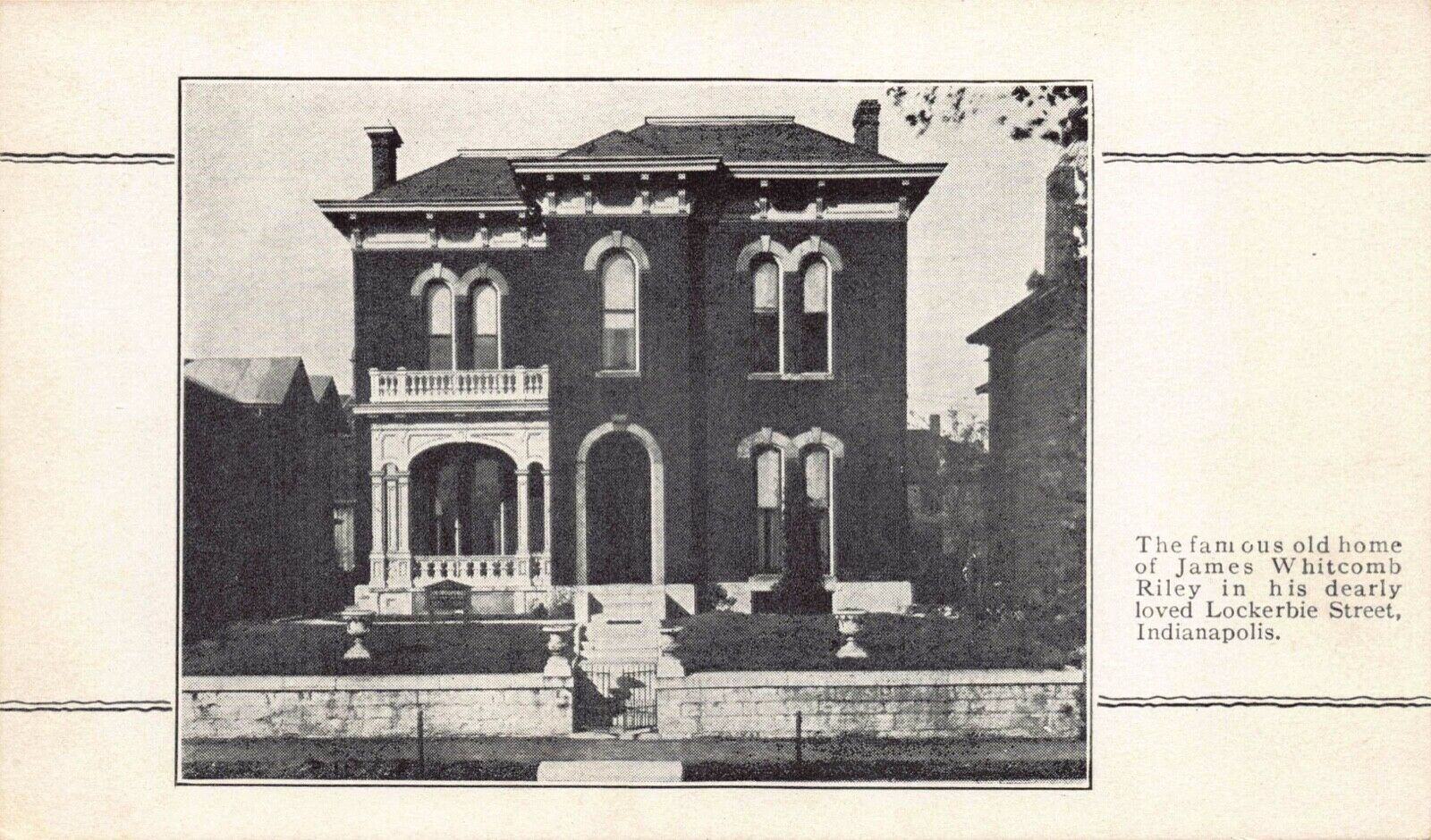 PC James Whitecomb Riley Home Lockerbie Street in Indianapolis, Indiana ...