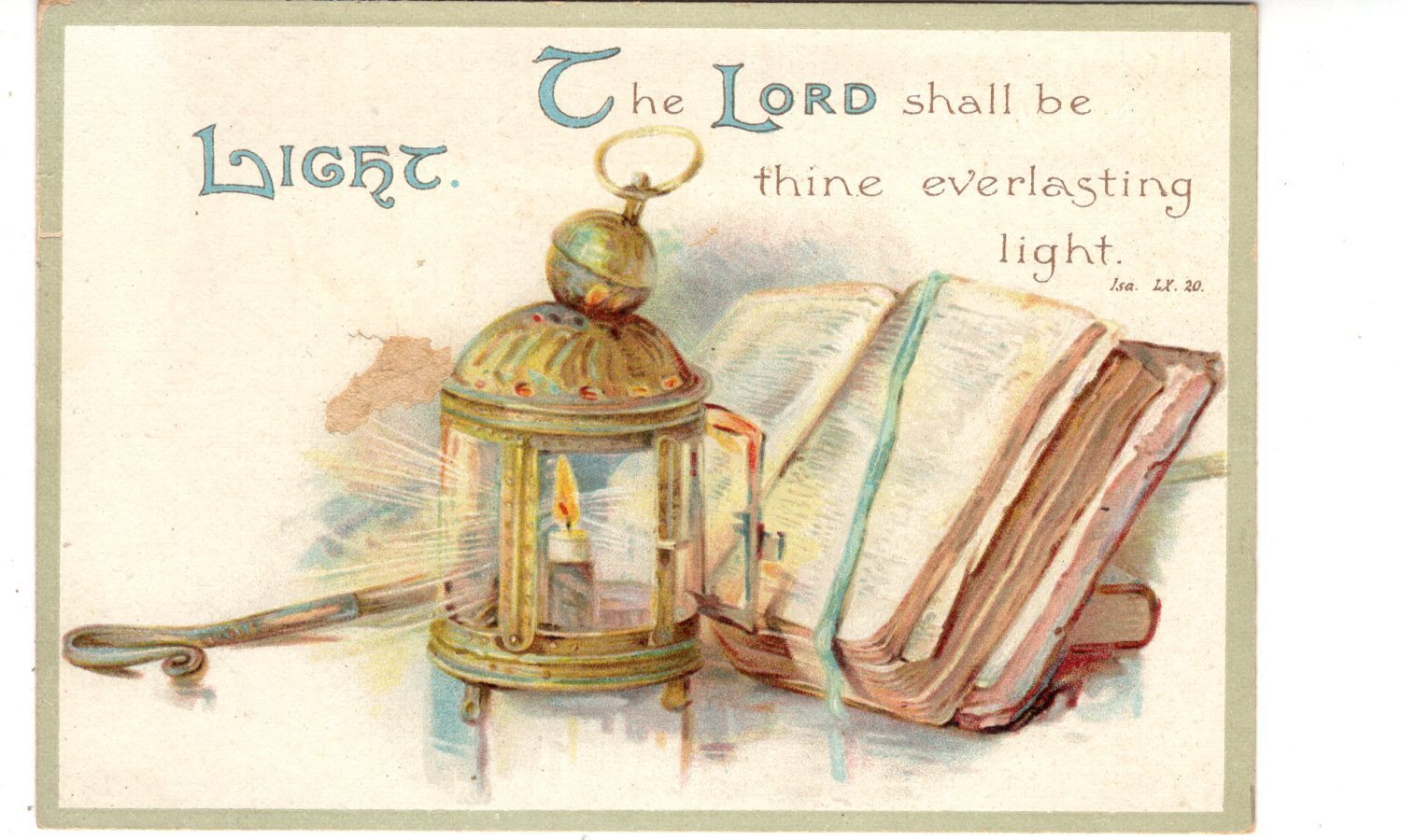 Christian Bible Quote, , Vintage Greeting Card | Ephemera - Visiting ...