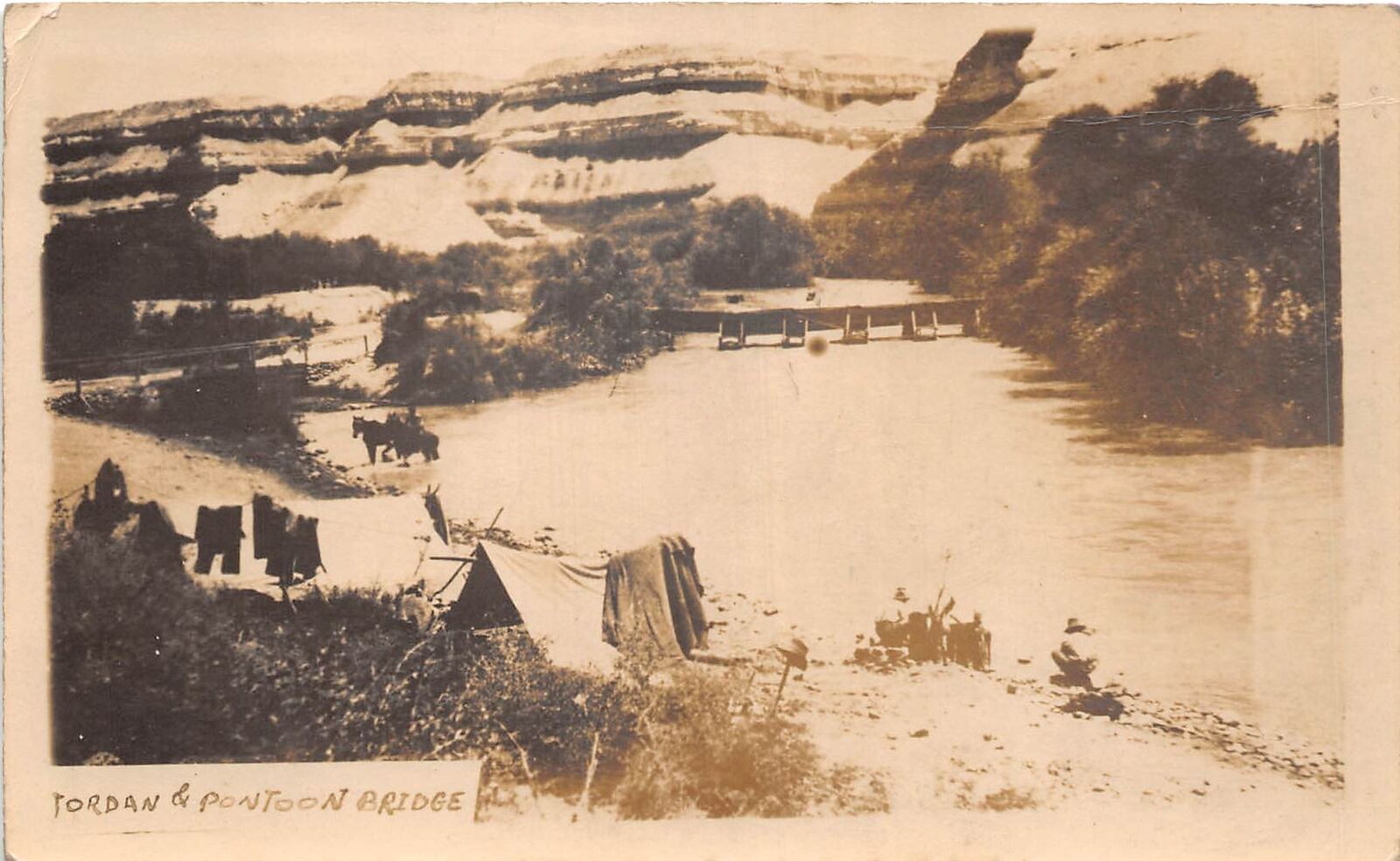 Lot376 ww1 Jordan Pontoon bridge Sinai Palestine campaign Britain ...