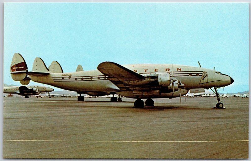Airplane Western Airlines Lockheed L-749A Constellation Small Fleet ...