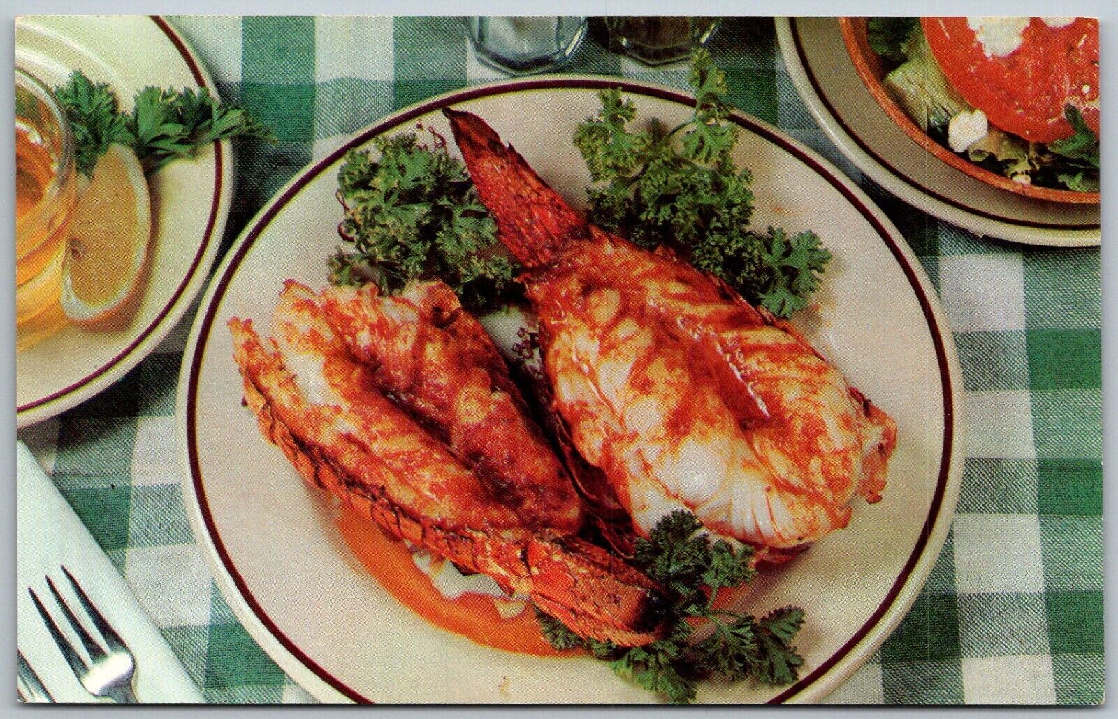 MIchigan 1960s Advertising Postcard Win Schuler's Restaurant Lobster ...
