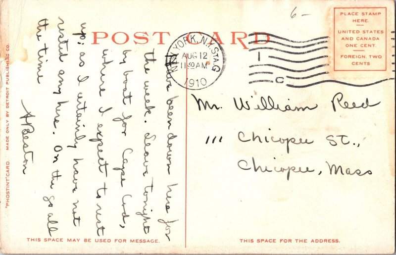 Vintage Postcard Street Scene Outside the Tombs New York City Posted ...