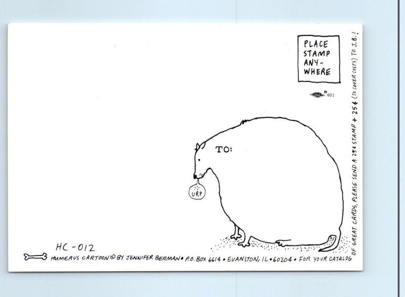 POLITICAL DOGMA Comic Artist JENNIFER BERMAN Dressed Dog 1988 ~ 4"x6 ...