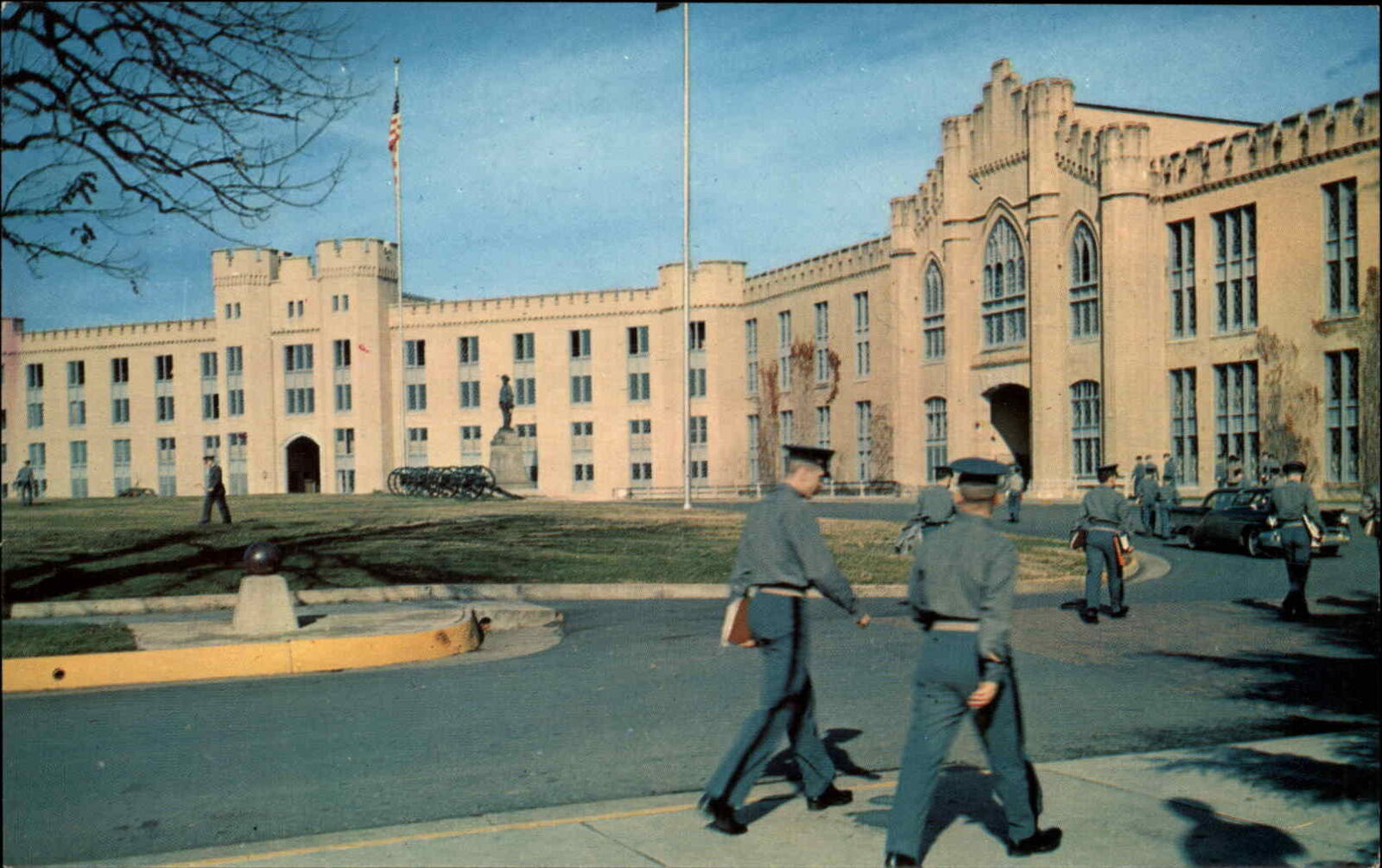 Lexington VA VMI Virginia Military Institute Vintage Postcard WEST ...