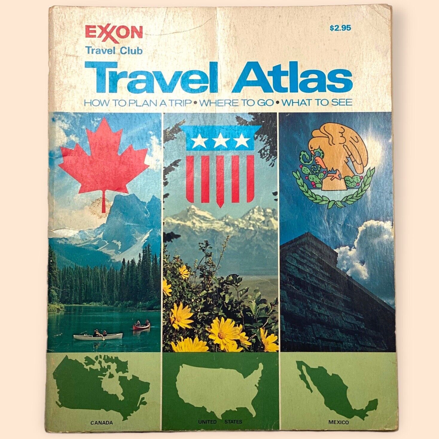 1975 Exxon Travel Atlas - US, Canada, Mexico | Ephemera - Other ...