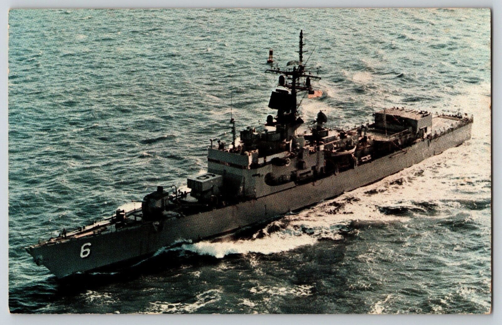 Postcard US Navy Ship - USS Julius A Furer - FFG-6 - Guided Missile ...