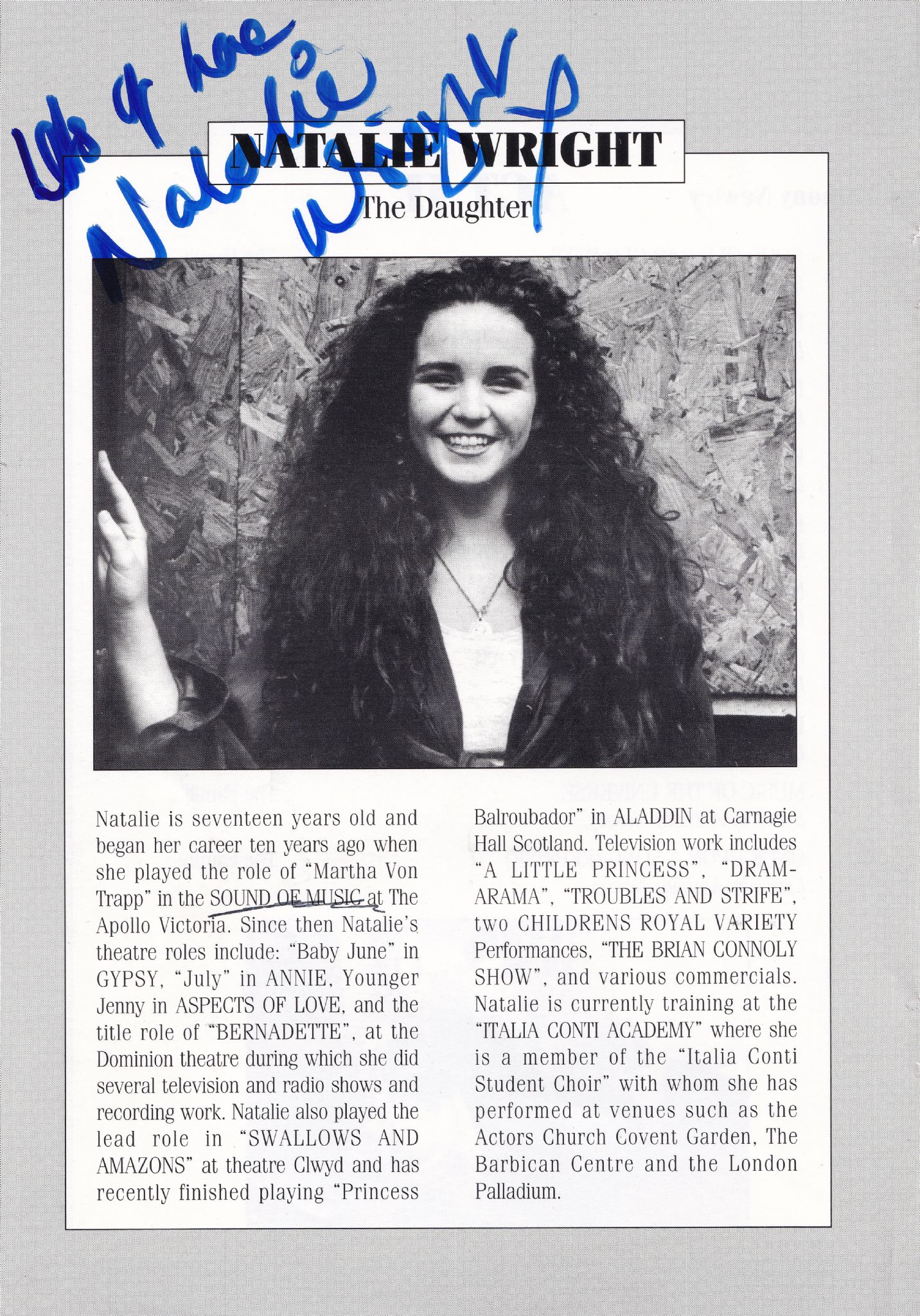 Natalie Wright Model