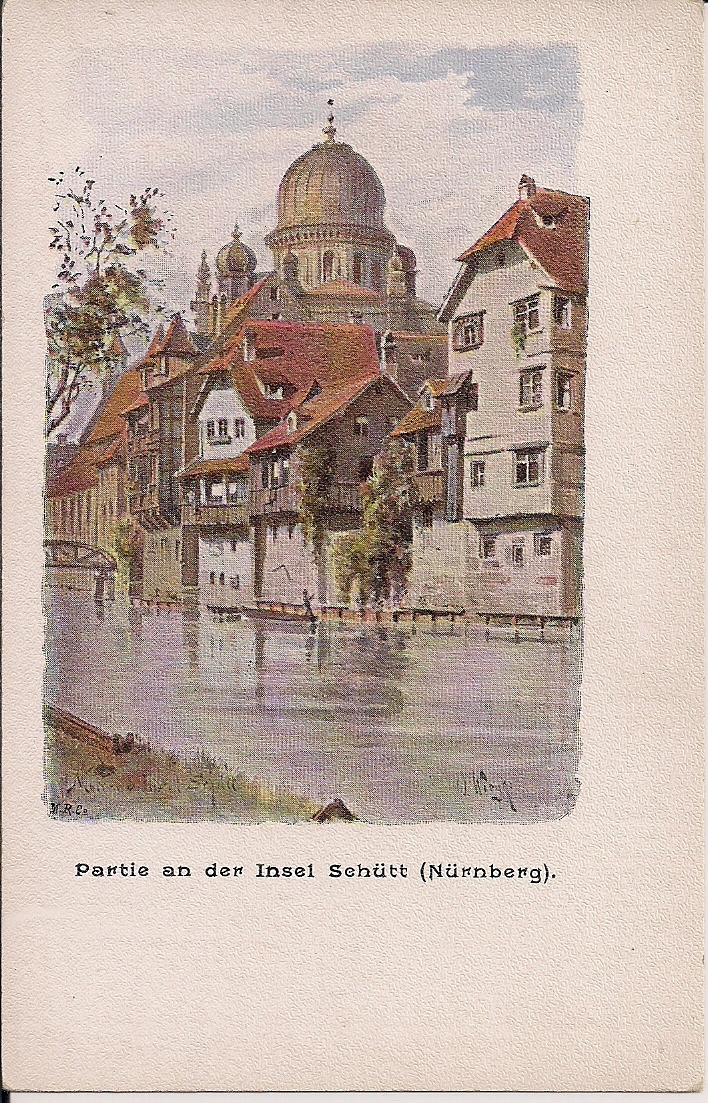 JUDAICA Nurnberg, Germany, Grand Synagogue, 1907 Holocaust Related ...
