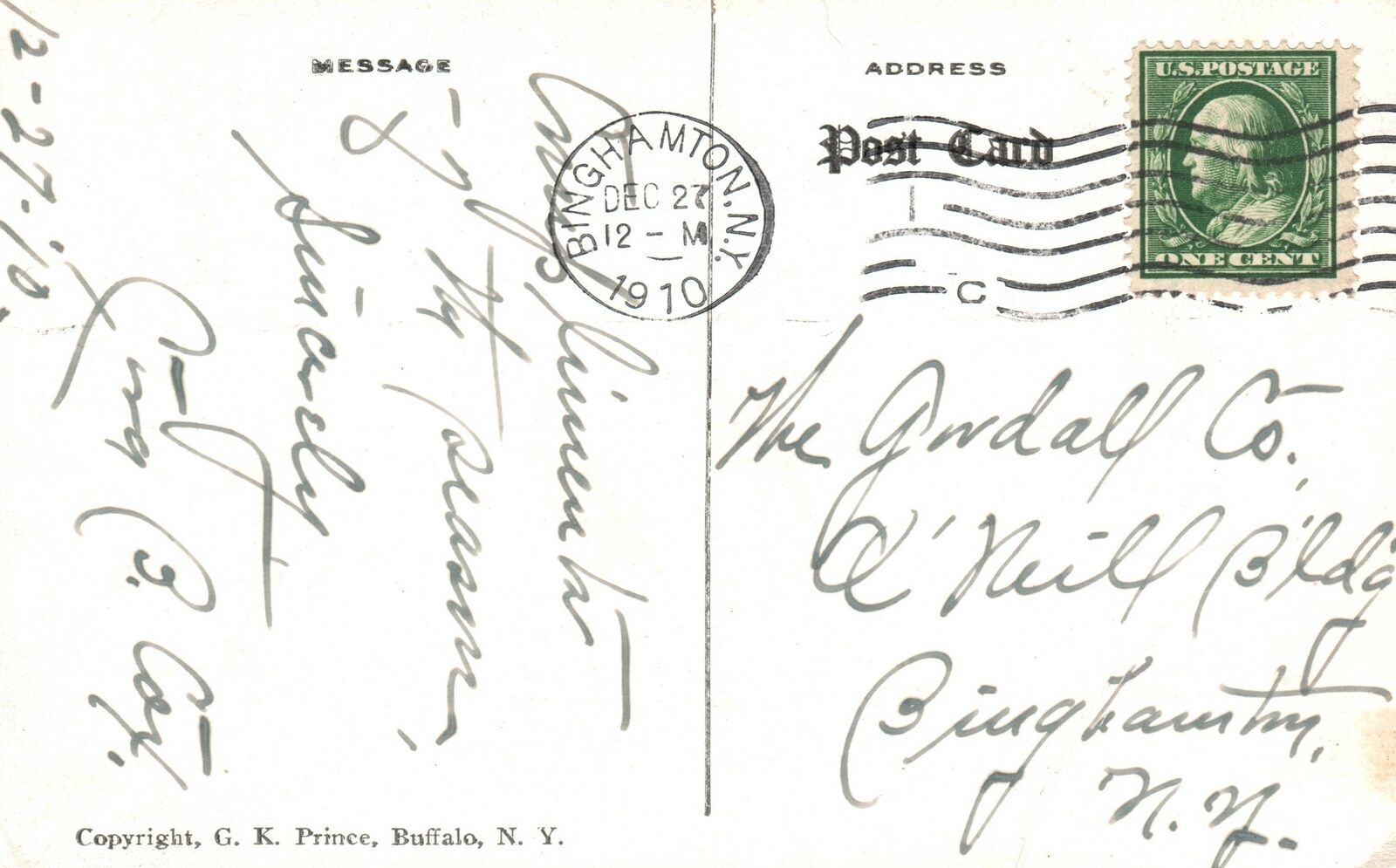 Vintage Postcard 1910's Goodbye Card Inspirational Message Farewell ...