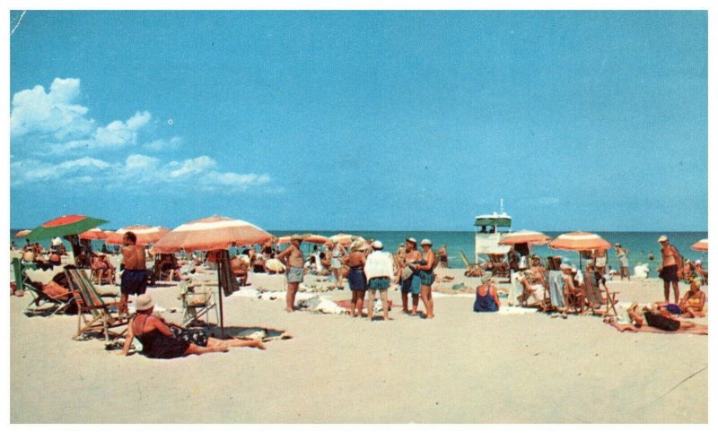1970's Enjoying the Sun And Surf Miami Beach Florida PC2447 | United ...
